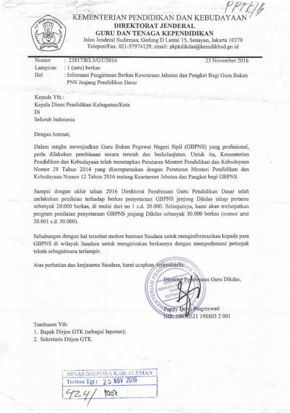 Contoh Sk Inpassing Guru Pns - Silabus Paud