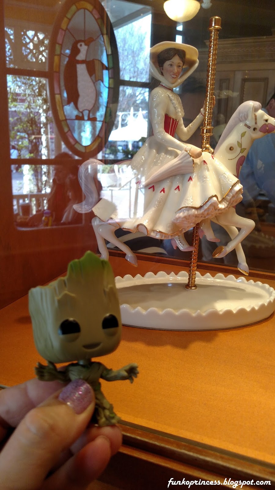 Groot Funko Pop exploring Disneyland on his own!