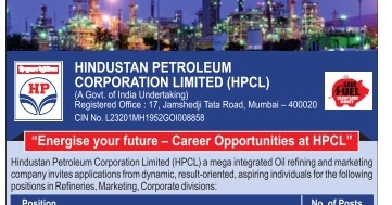 Hindustan Petroleum Corporation Limited (HPCL) Recruitment for Various ...
