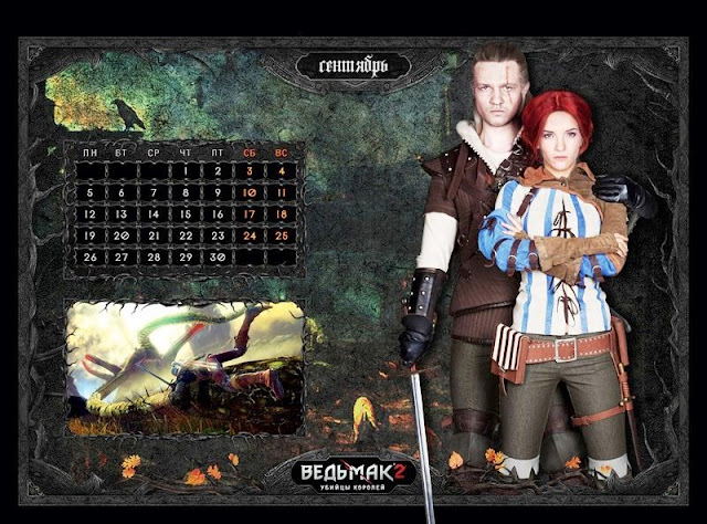 Calendario "hot" de The Witcher en ruso ~ Nación de Superhéroes