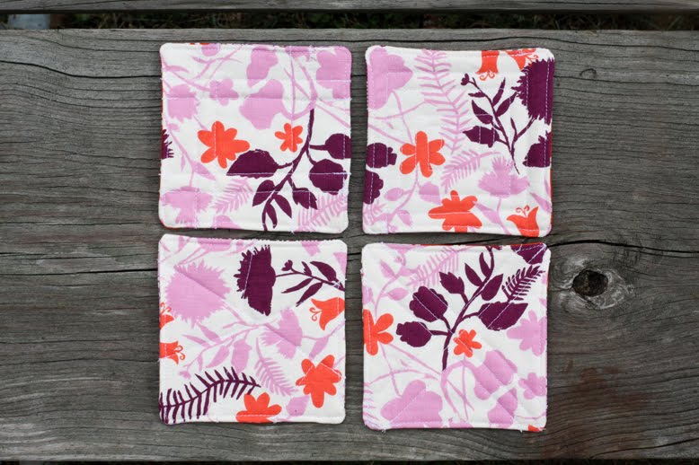 In Color Order: Quilted Logcabin Coaster Tutorial
