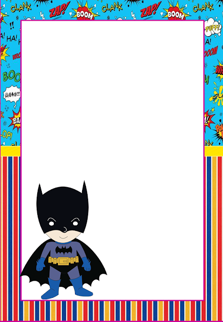 Free printable Batman Invitations, Cards or Labels. - Oh My Fiesta! for ...