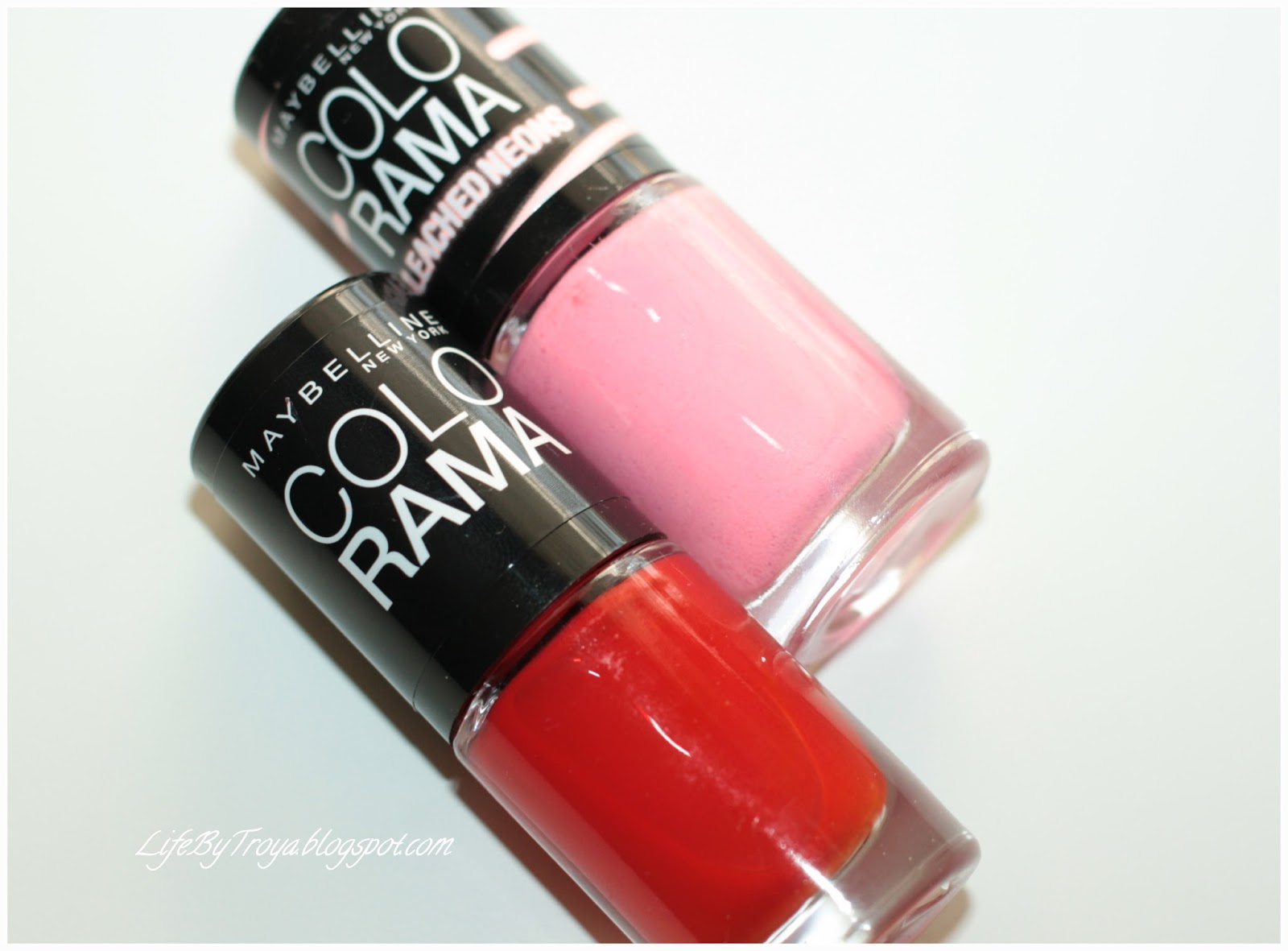 Review:: Maybelline Colorama Nail Colors #321 & #243 - Troya's Land