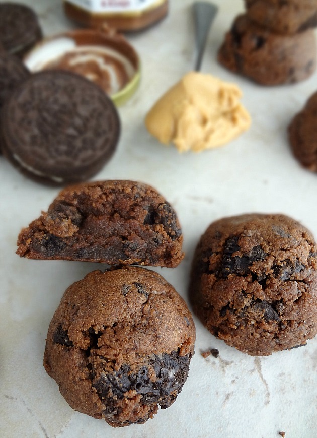 The Cooking Actress: Chocolate Peanut Butter Nutella Oreo Cookies