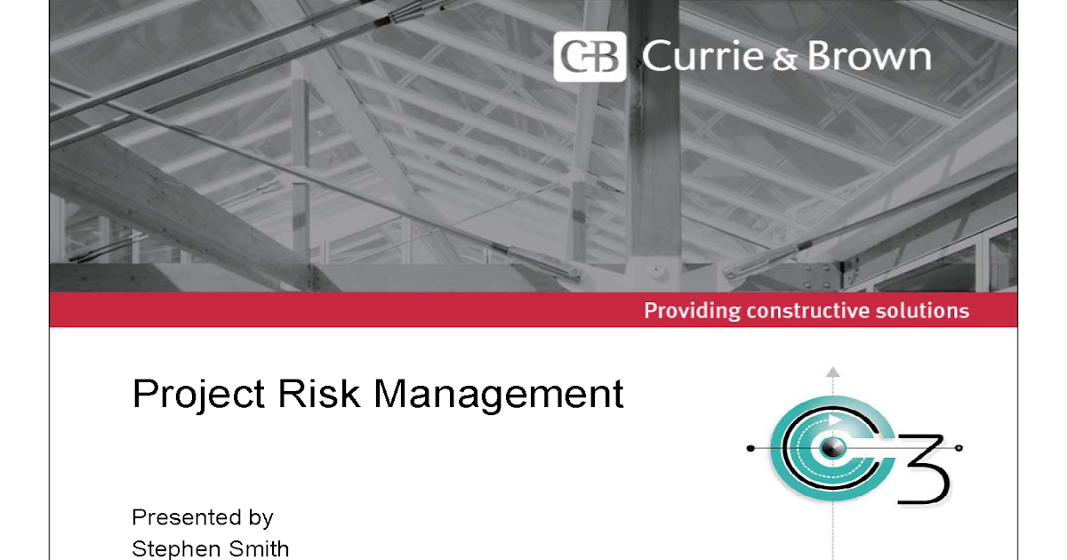 An Introduction to Project Risk Management