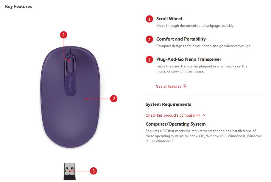 Review Microsoft Wireless Mobile Mouse 1850 - Information And Review ...