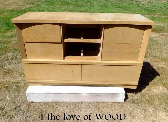4 the love of wood: HOW TO MAKE ROADSIDE FURNITURE FABULOUS - tv cabinet
