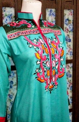 Pakistani Neck Designs for Shirts | Ladies Suits Necklines Collection 2014