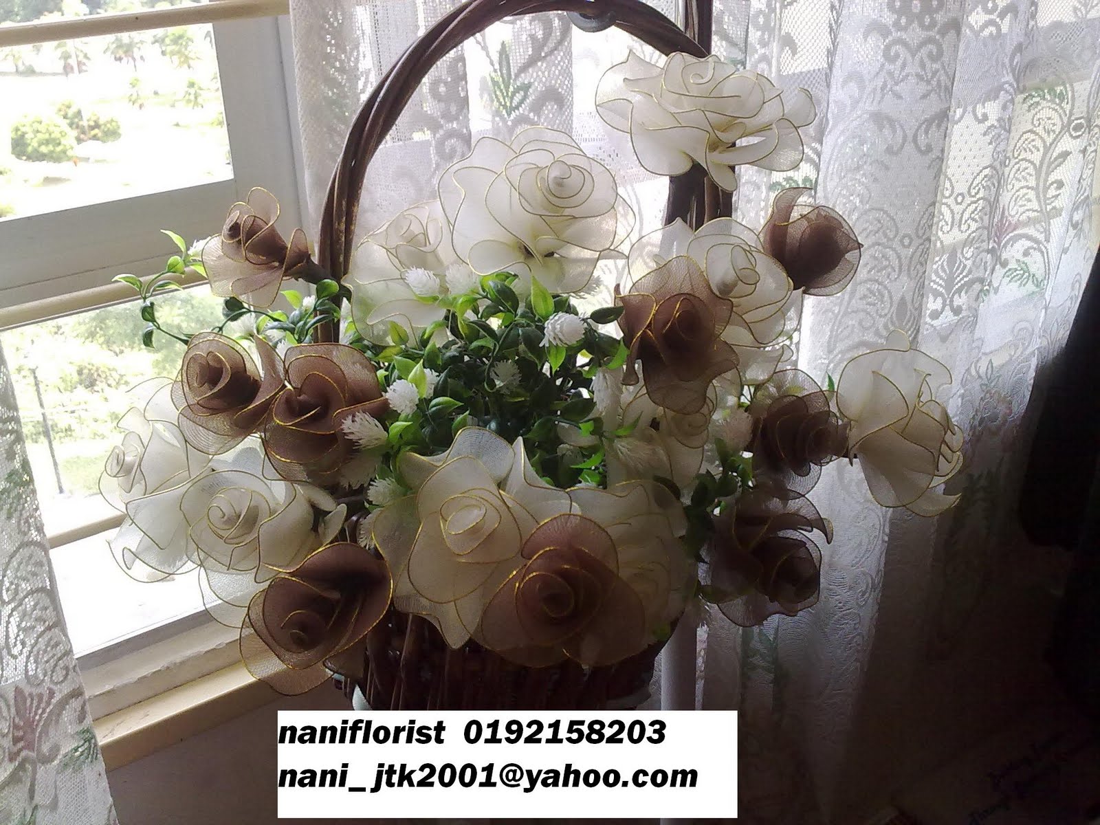Nani Florist: GUBAHAN BUNGA ROS DARI KAIN STOKIN