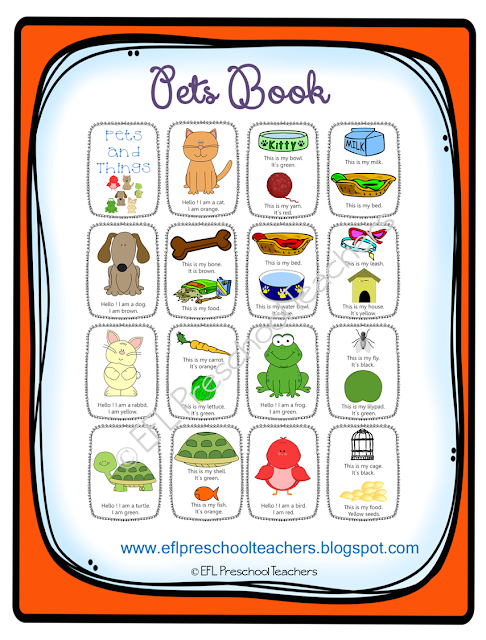 ESL/EFL Preschool Teachers: Pet Activities for Preschool ELL