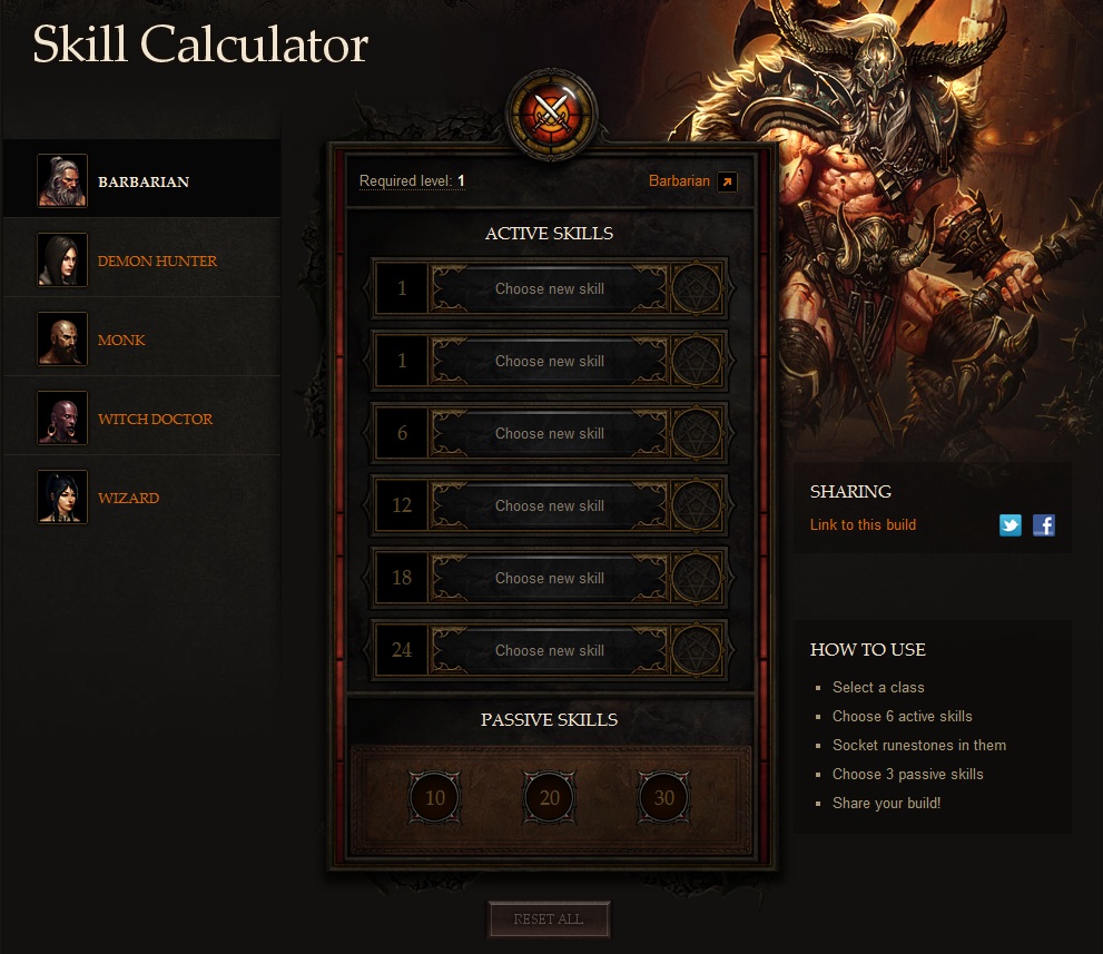 NOTICIA: DIABLO III Skill Calculator. | Zona Mmo