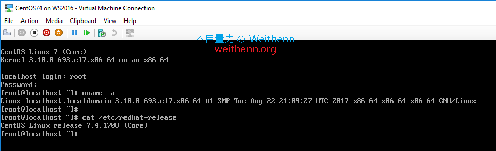 CentOS 7.4 基礎設定 (1) - 安裝整合服務並建立一般使用者帳號 ~ 不自量力 の Weithenn
