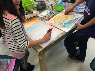 Art Room Blog: 4th Grade Collaborative Bird Project...