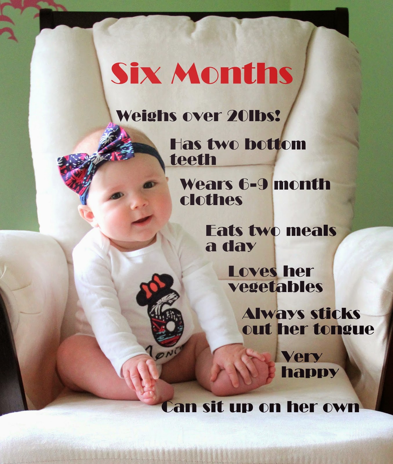 A Little Bolt of Life: Charlotte's Six Month Update