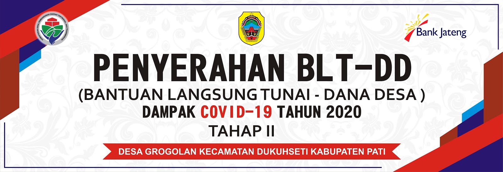 Contoh Banner Penyaluran / Penyerahan Bantuan Langsung Tunai (BLT) Dana ...