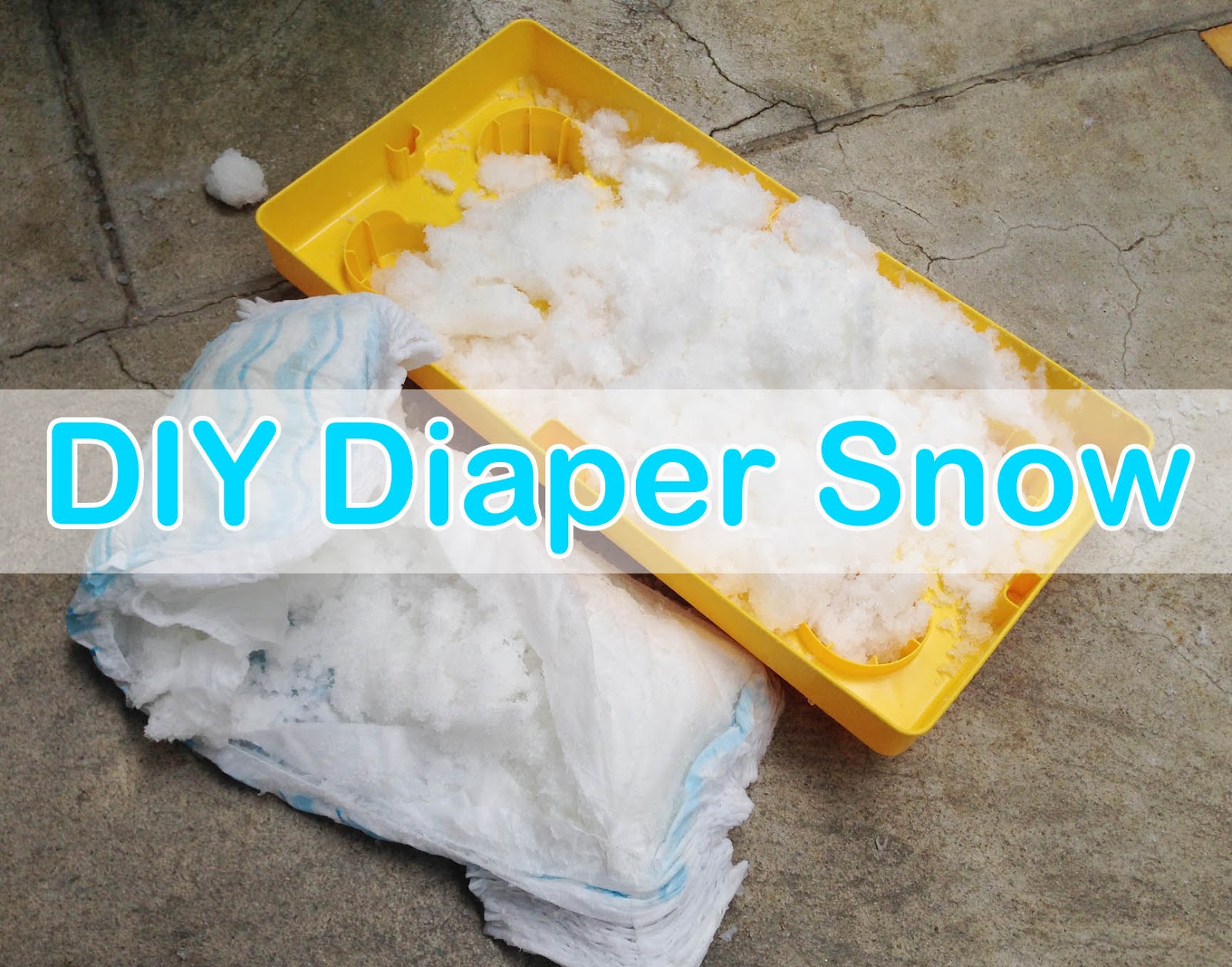 MrsMommyHolic: DIY Diaper Snow