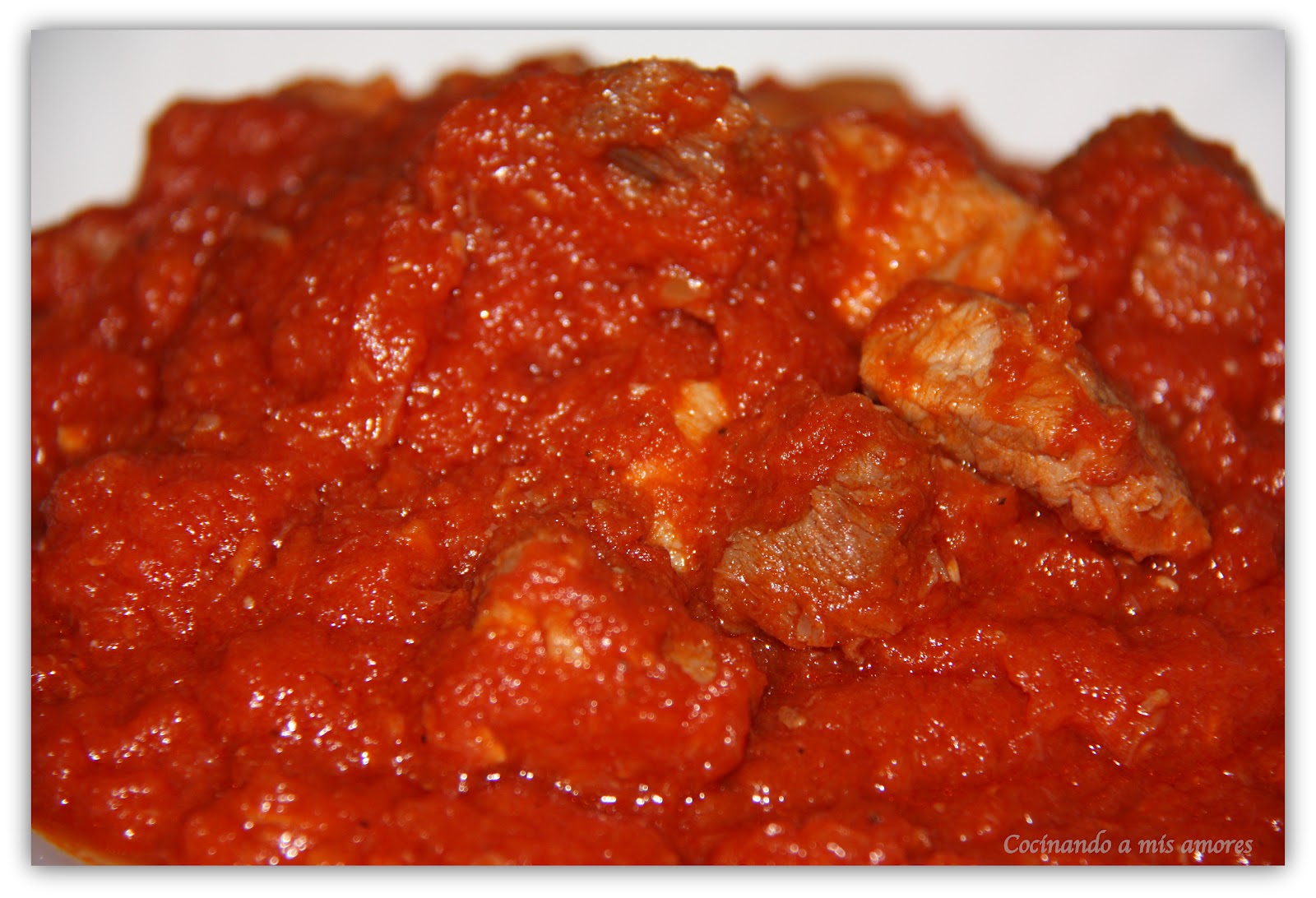 Cocinando a mis amores: Magra con tomate