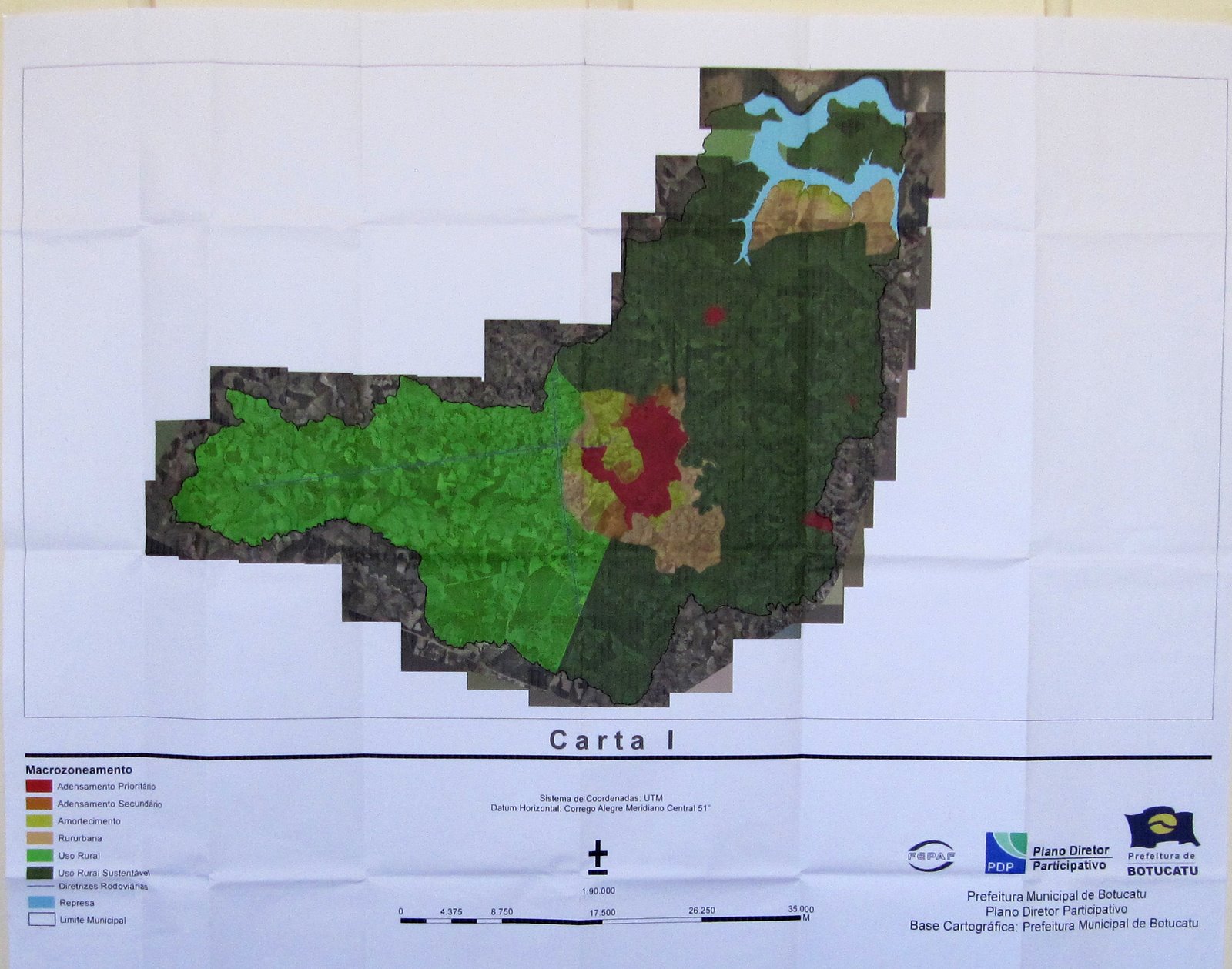 Plano Diretor Botucatu: Cartas do Plano Diretor