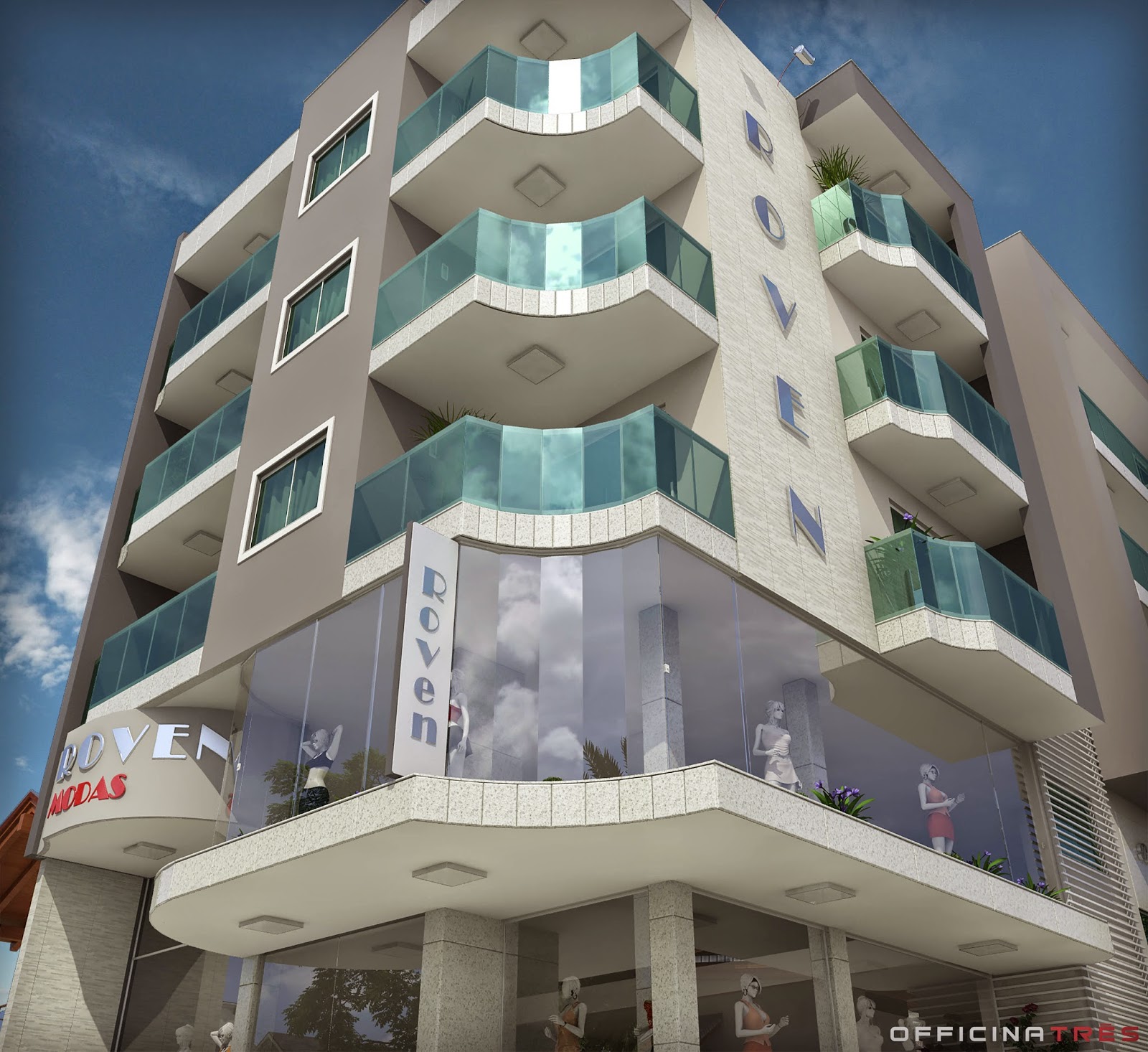 OfficinaTrês: Reforma de prédio misto em Irupi-ES