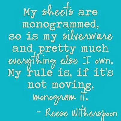 Ann & Katie: Monogram Philosophy - We couldn't agree more!