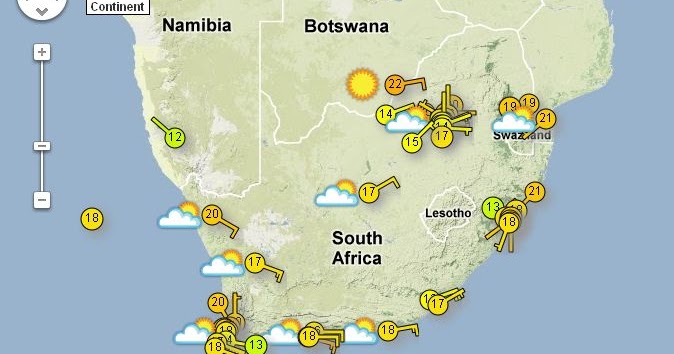 SA Weather and Disaster Observation Service: Weather Forecast for South ...
