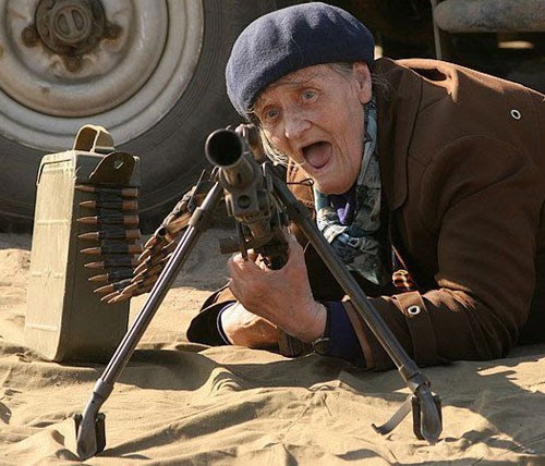 SURVIVORFail: Granny with a gun win