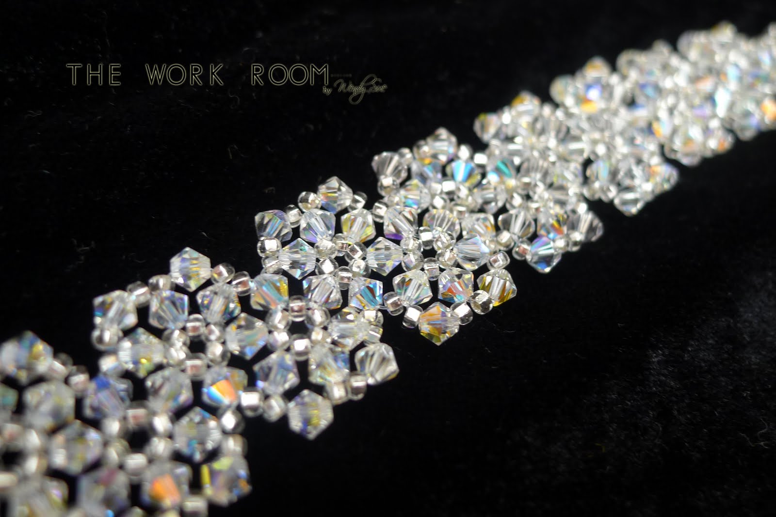 The Work Room: TWR074 Crystal Cuff Bracelet Tutorial