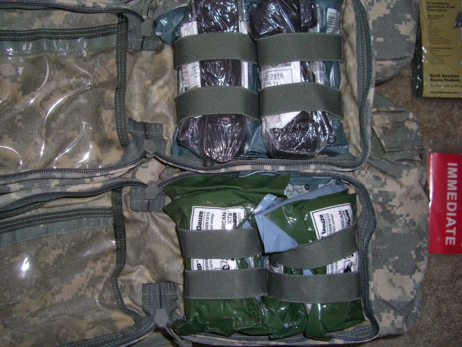 Webbingbabel: US Army North American Rescue Warrior Aid & Litter Kit (WALK)