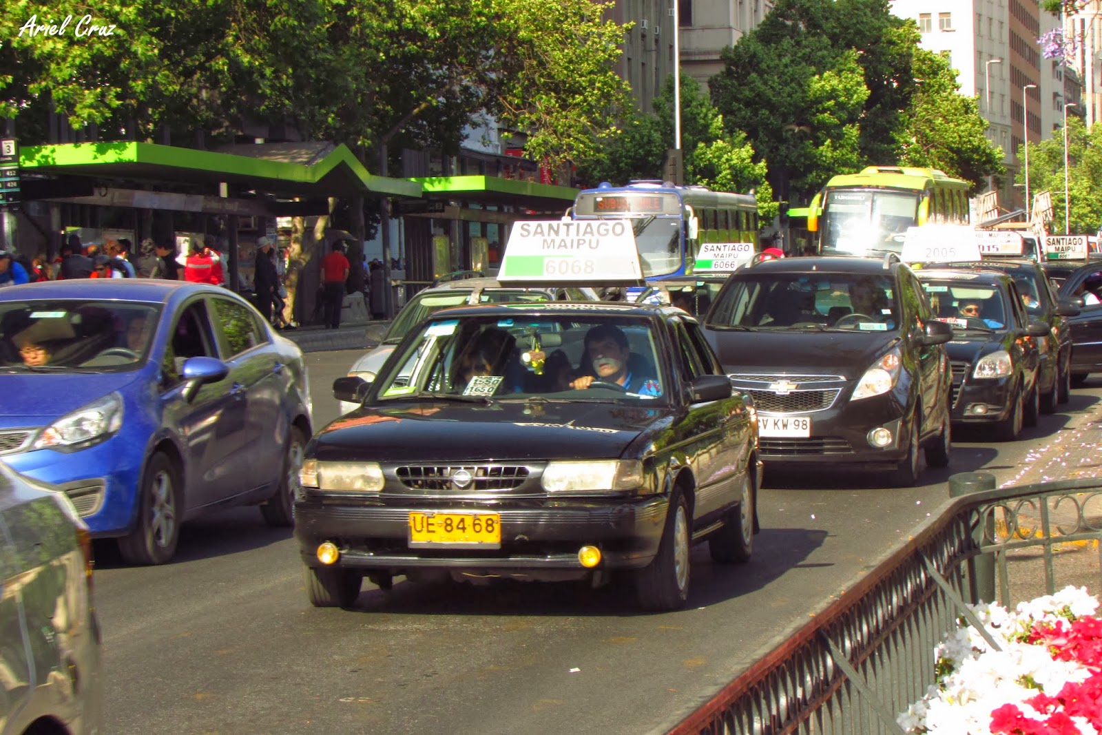 Viaje por Chile: Taxis-Colectivos: una forma de moverse en la ciudad