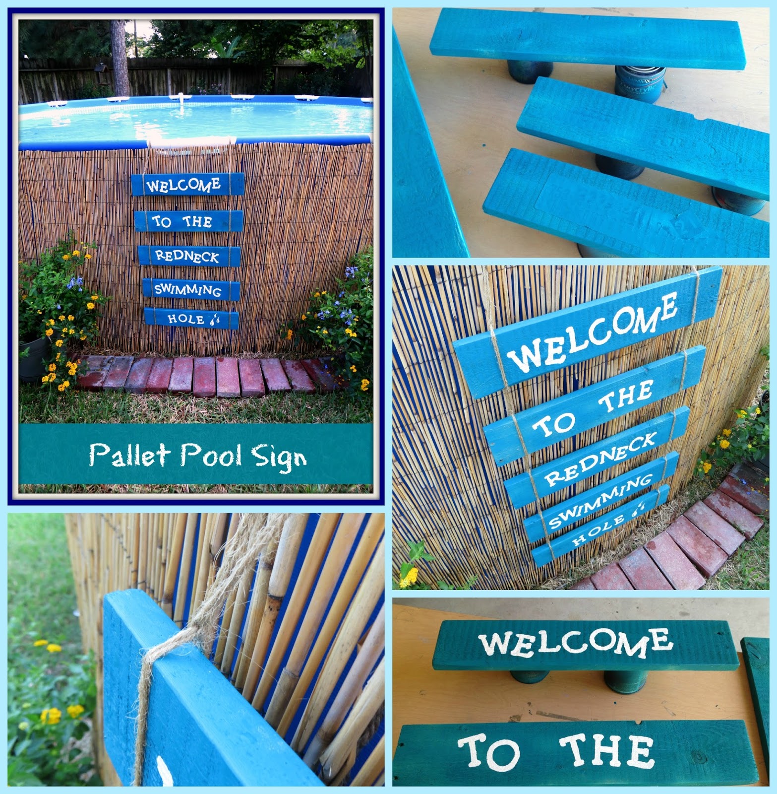 Crafty in Crosby: Don't Feed the Mermaids - Above Ground Pool Sign