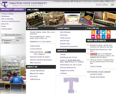 Library Online Lounge - Tarleton Libraries: Check out the updated ...