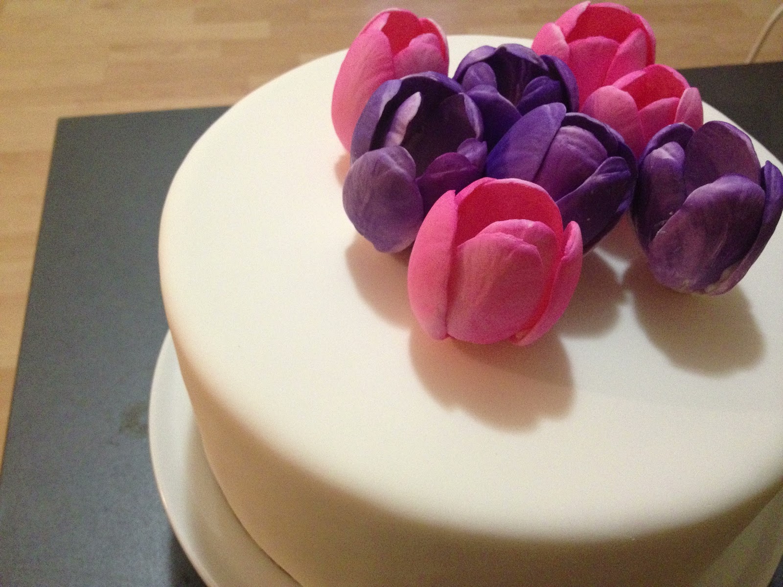 Pink and Purple Tulips