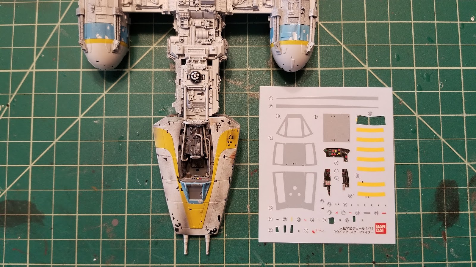 Bandai Y-Wing Starfighter Model Build