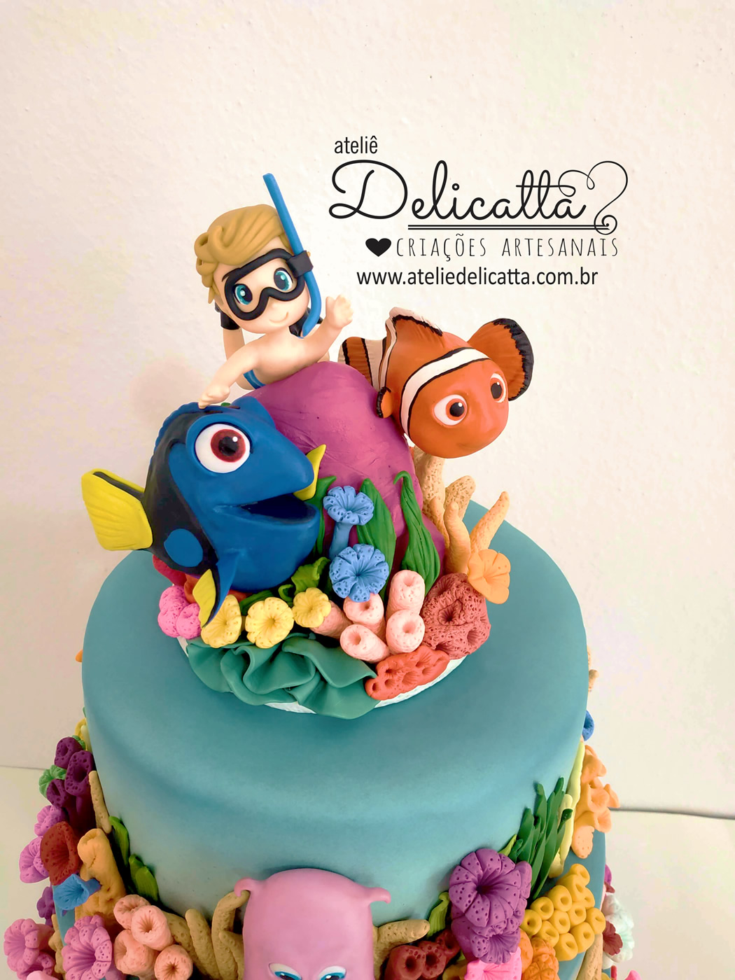Bolo Procurando Nemo