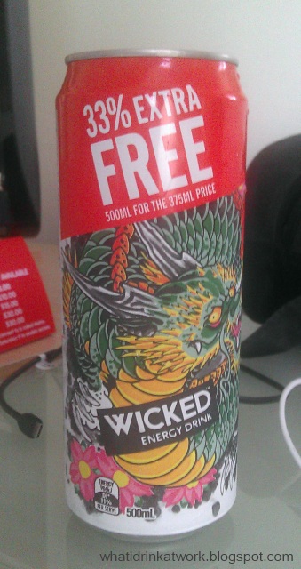 What I Drink At Work: Wicked Energy Drink Review