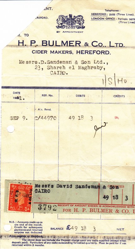 COSGB: H. P. Bulmer & Co. Ltd.