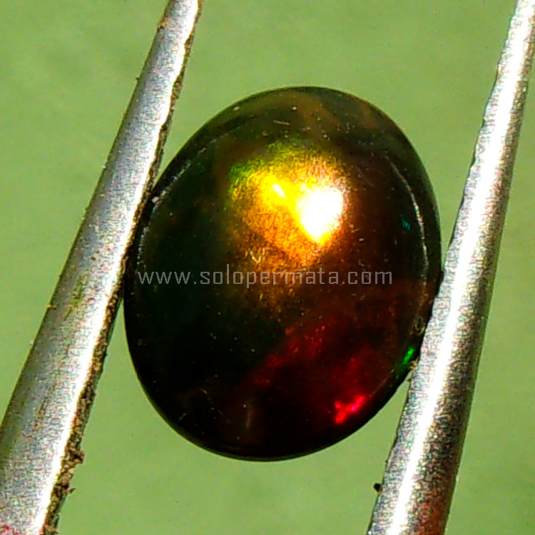 Batu Permata Black Opal Kalimaya - SP907 | Batu Moldavite | Toko Batu ...