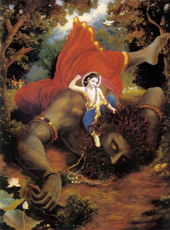Killing of Pralamba demon by krishna's elder brother Balaram | Latest ...