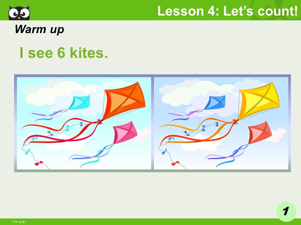 YOKITALK: Unit 6_Lesson 4 Let's count!