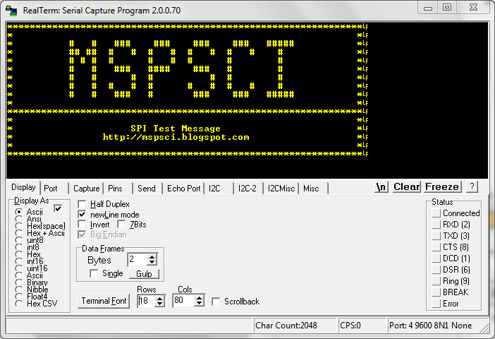 Scientific Instruments Using the TI MSP430: Tutorial 19c: The 25xx080