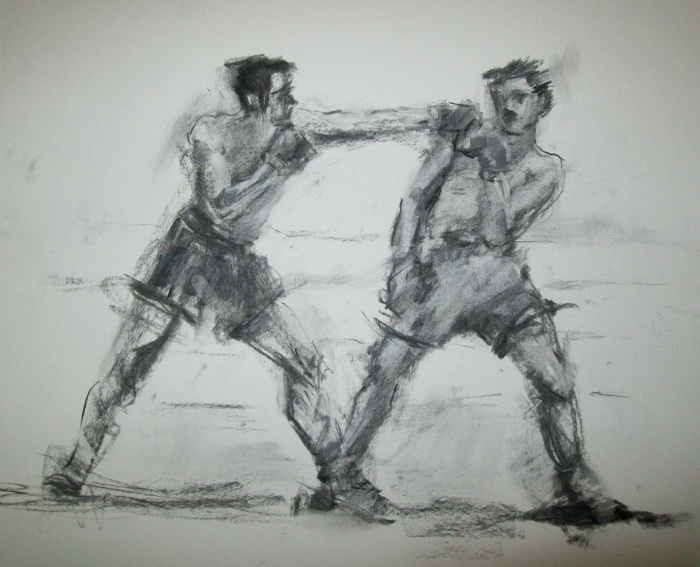 Connie Chadwell's Hackberry Street Studio: Southpaw - original charcoal ...