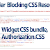 Remove Default Widget CSS bundle, Authorization.CSS To Get Fast Website Loading Speed
