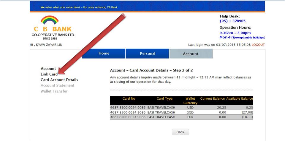 Myanmar Trader: CB Bank Visa ၿဖင့္ FBS Account အတြင္းသုိ႔ ေငြသြင္းျခင္း