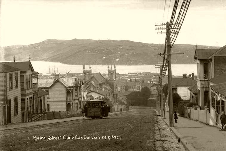 transpress nz: Rattray Street cable tram, Dunedin