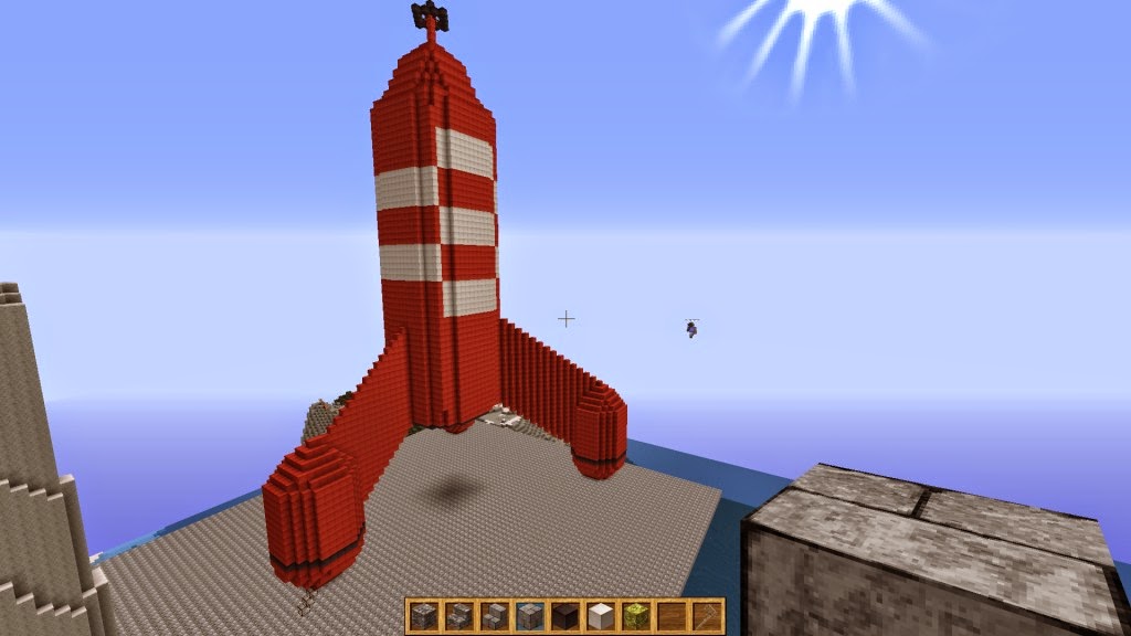 Minecraft Créatif: [Fusée Tintin en détails ! ] - [Step by step Tintin ...