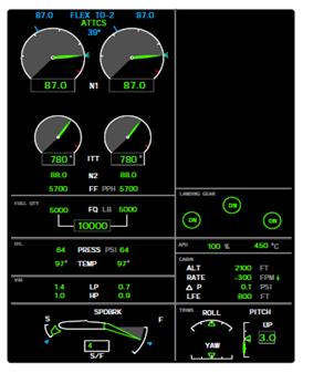 AVIONICS for dummies: DECLUTTERED EICAS DISPLAY