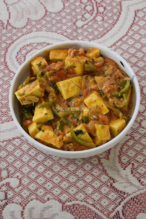 Paneer Kadai Sabzi in Microwave Recipe | Magic of Indian Rasoi