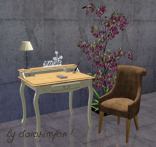 Sims Marktplatz: {S3} Small Desk Set 2