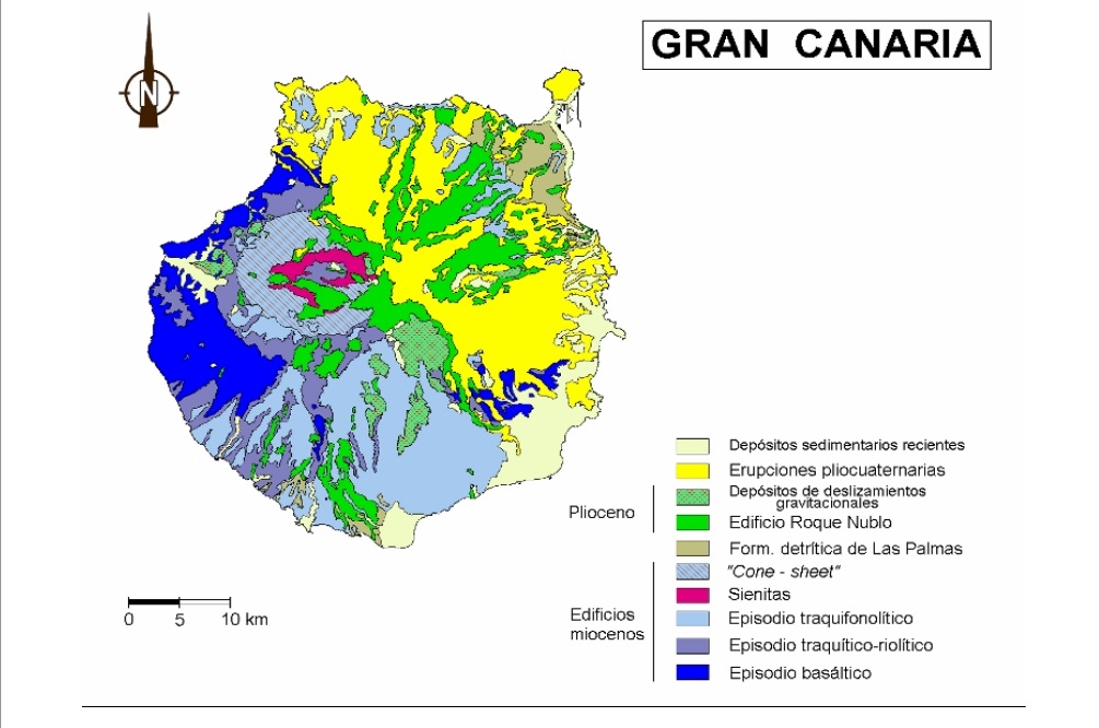 Recuerdos del ayer...: Mapa Geológico de Gran Canaria (Tamaran)