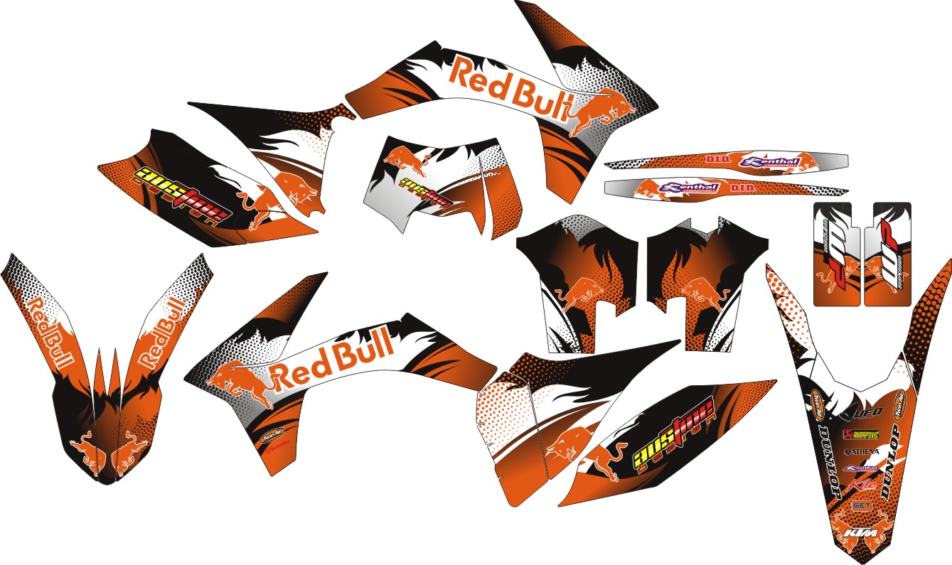 Decal KTM EXC-f 2012 - 2016 - DECALS MOTOCROSS CUSTOM GRAPHICS